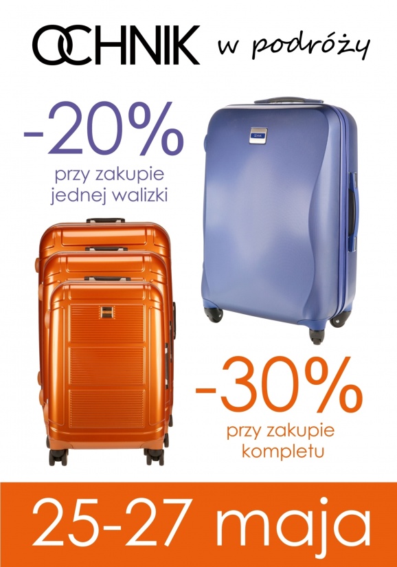 Promocja Ochnik - Walizki w Wyjątkowych Cenach!